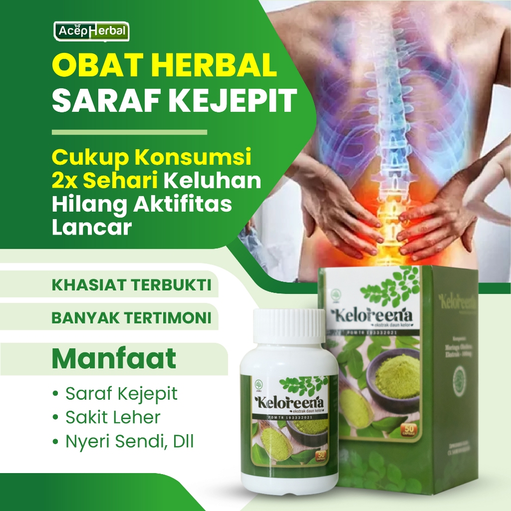 Jual Obat Saraf Kejepit Sakit Pinggang Bokong Sampai Ke Kaki Syaraf ...