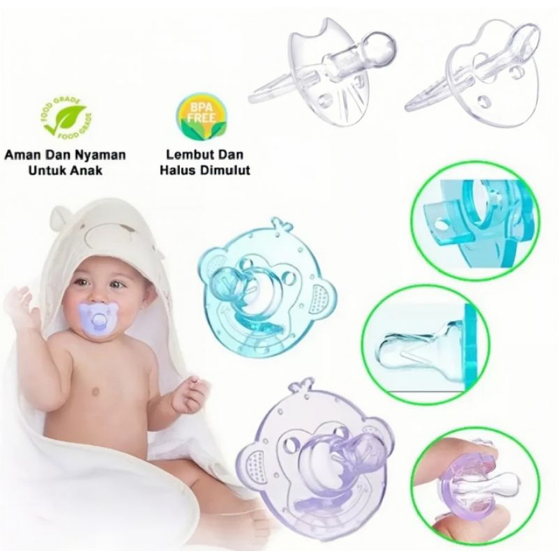 Jual Dot Bayi Transparan | Empeng Bayi Transparan | Empeng Bayi Full ...