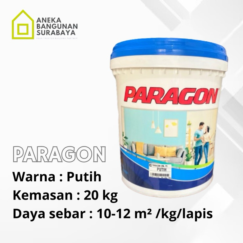 Jual Cat Tembok PARAGON PUTIH 20kg pail | cat interior | plafond ...