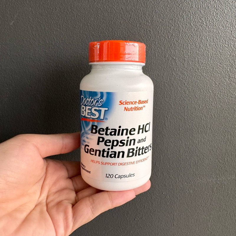 Jual Doctor’s Best Betaine HCL Pepsin & Gentian Bitters Isi 120 kapsul ...