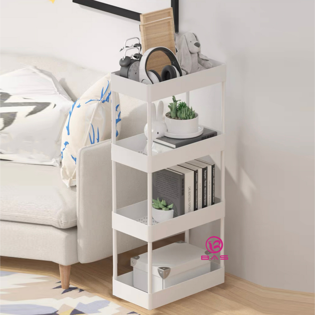 Jual BAS square rak susun plastik rak dapur serbaguna rak toilet 4 ...