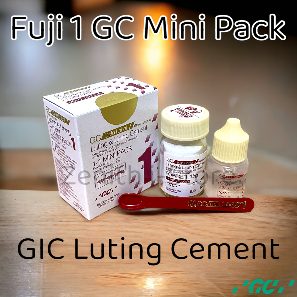 Jual Fuji 1 Mini Pack GC Gold Label GIC Fuji 1 Luting Lining Cement Lem Gigi Crown Bridge GC ...