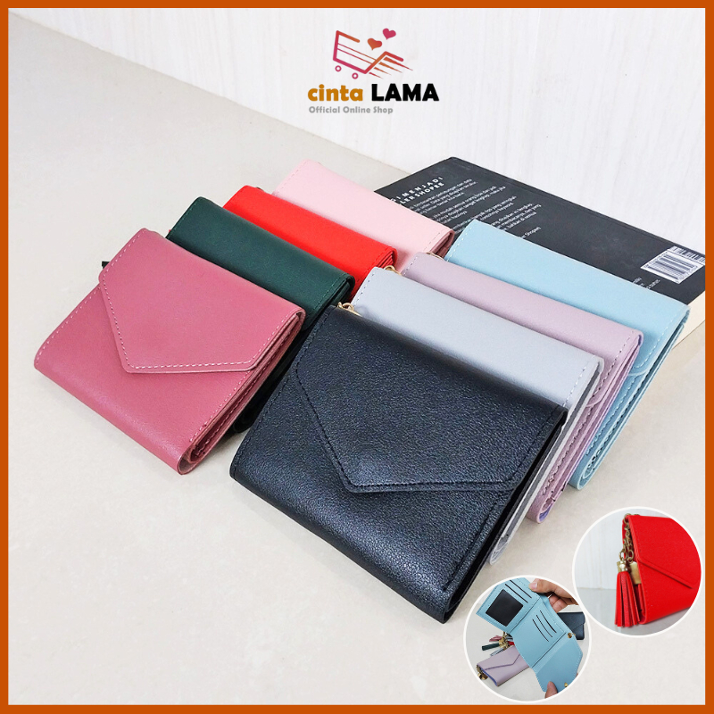 Jual Dompet Lipat Wanita Import Fashion Korea Lucu Women Wallet Polos ...