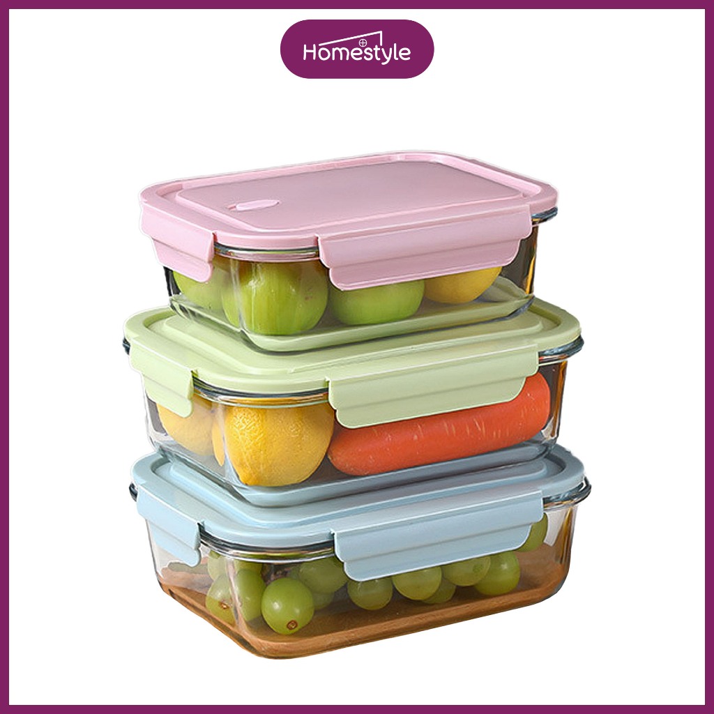 Jual KOTAK BEKAL KACA TEBAL | TEMPAT MAKAN LUNCH BOX KACA ANTI PANAS ...