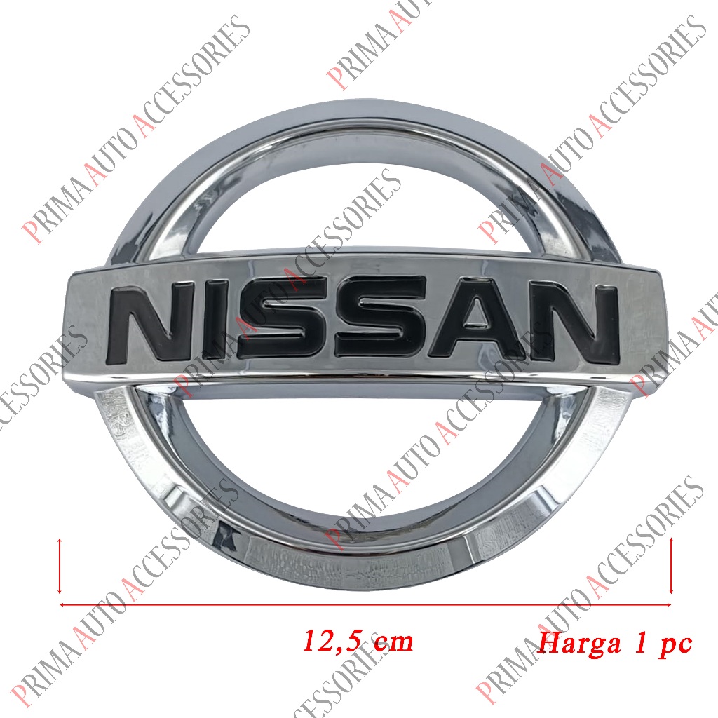 Jual Emblem Mobil Logo NISSAN Chrome Bulat 12,5 cm | Shopee Indonesia