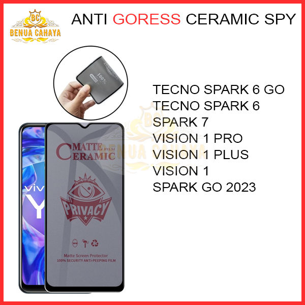 Jual ANTI GORESS CERAMIC SPY TECNO SPARK GO 2023 / SPARK 6 GO / SPARK 6 ...