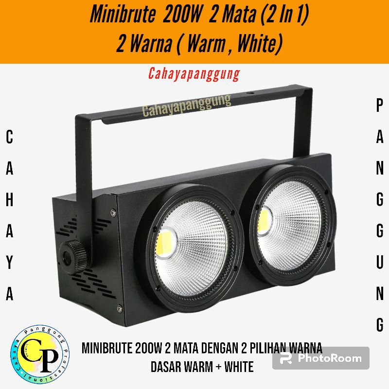 Jual Lampu LED Panggung Minibrute 200W 2 Mata 2 In 1 Warm , White ...