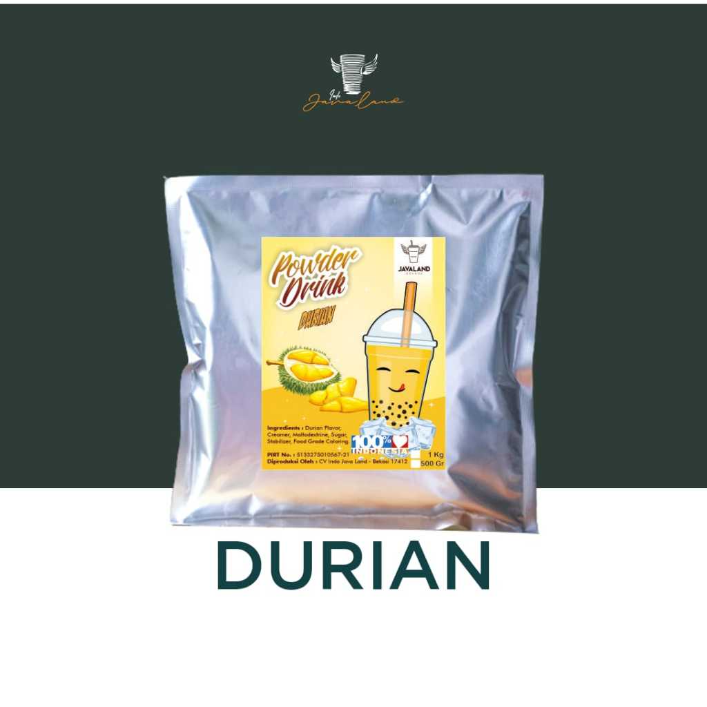 Jual Javaland Bubuk Minuman Rasa Durian / Durian 500gr - Regular Plain ...