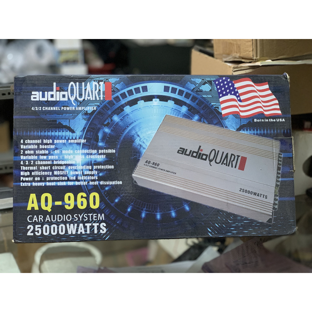 Jual Power Mobil Audio Quart AQ 960 Body Besi bonus banyak | Shopee ...