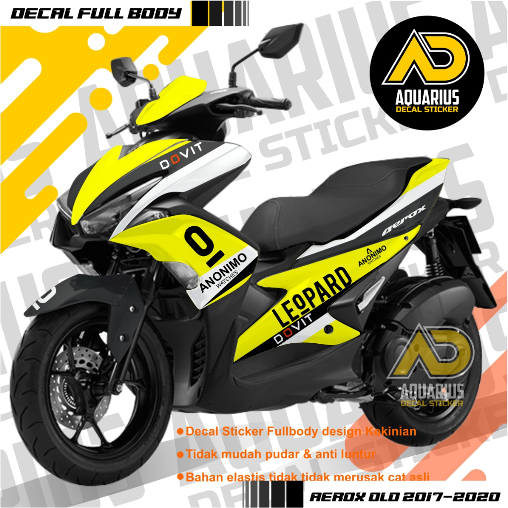 Jual Stiker aerox 155 keren tahun 2017-2020 / Sticker Variasi Yamaha ...
