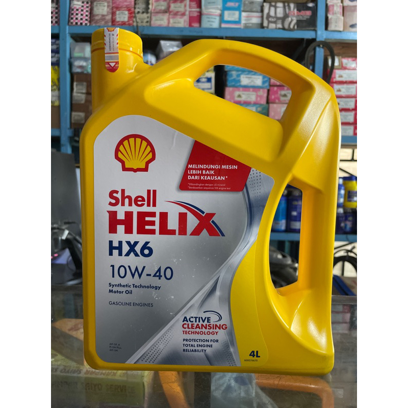 Jual Shell Helix HX6 10W-40 Oli Mesin Mobil Kemasan 4L | Shopee Indonesia