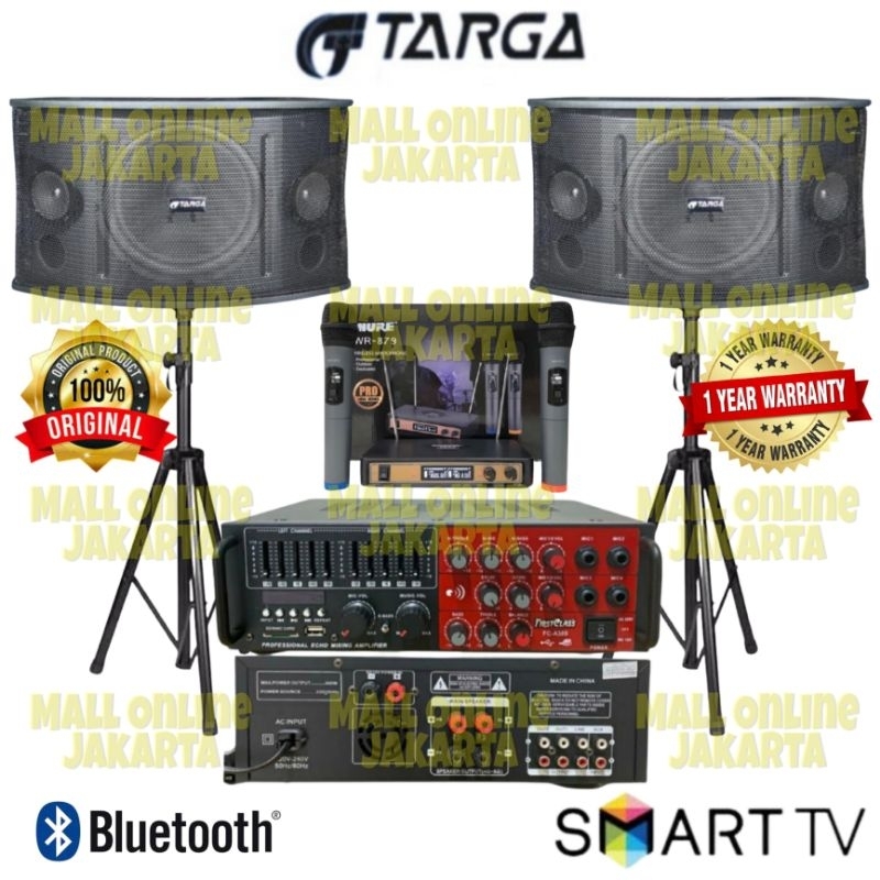 Jual Paket sound system Targa 10 inch indoor rumahan karaoke bluetooth ...