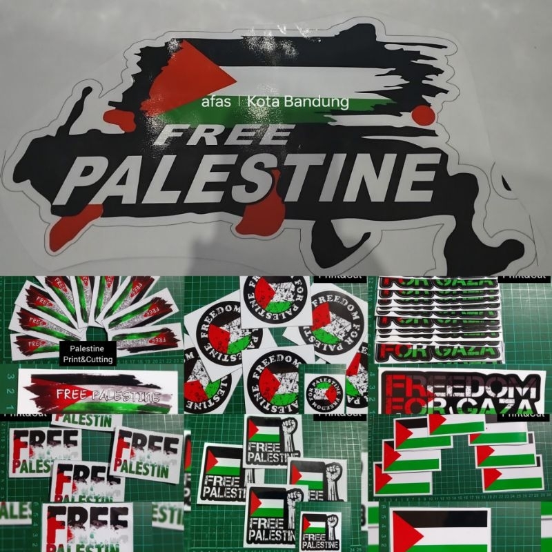 Jual STICKER SAVE PALESTINE SAVE GAZA FRE PALESTINE BENDERA PALESTINE ...