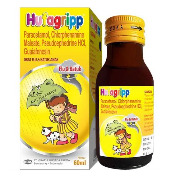 Jual HUFAGRIP FLU DAN BATUK SIRUP 60ML KUNING | Shopee Indonesia