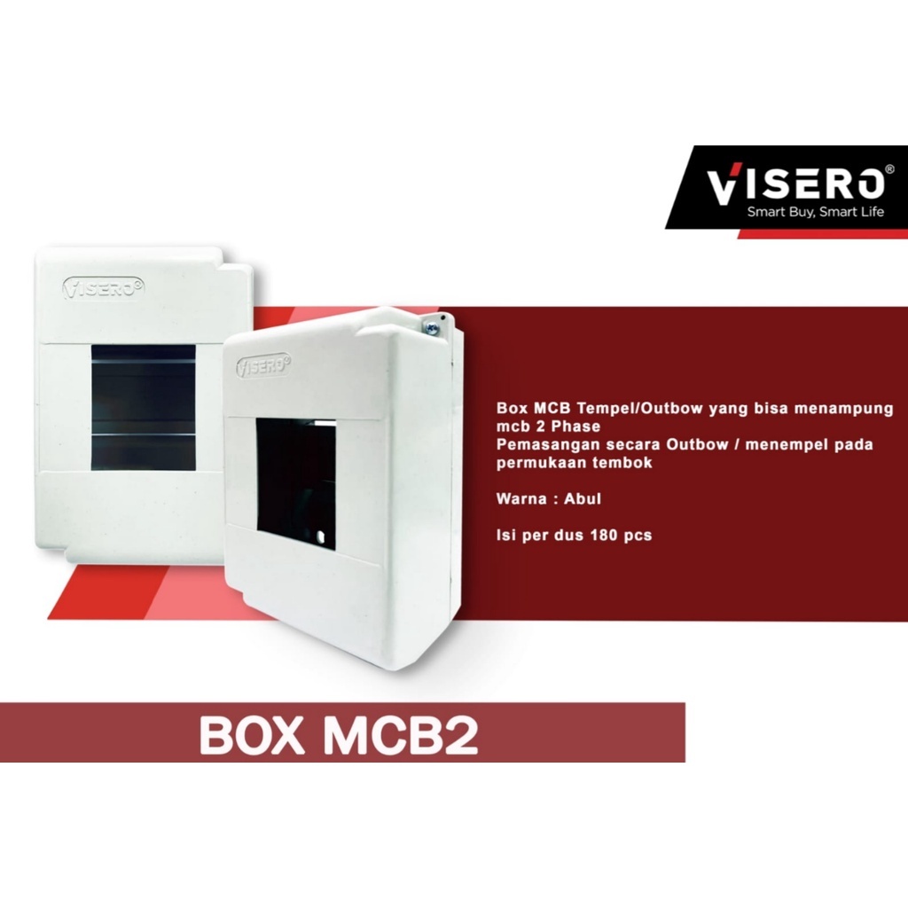 Jual Box MCB 2 Group Visero / KOTAK Cover MCB LISTRIK 2Grup | Shopee ...