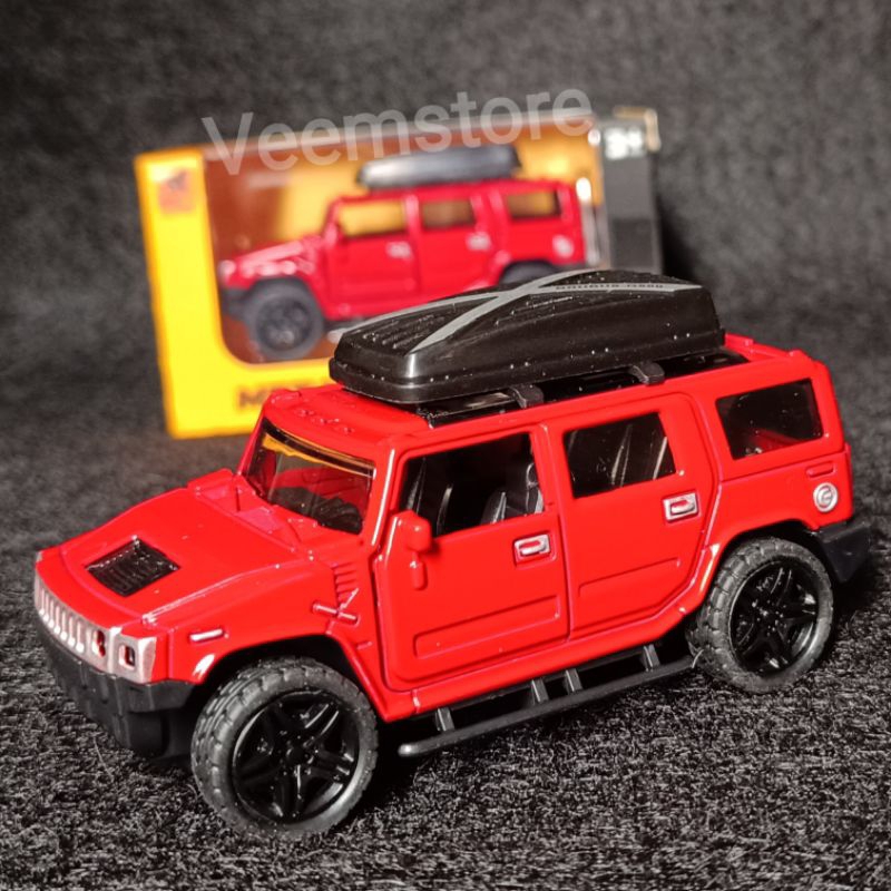 Jual Die Cast 1:43 Hummer H2 [Open Doors] with Roof Box | Shopee Indonesia