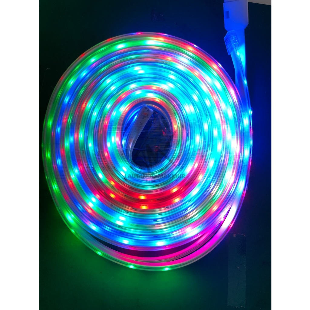 Jual LAMPU LED STRIP RGB 10M AC 220V SMD 2835 10 METER WATERPROOF LED ...