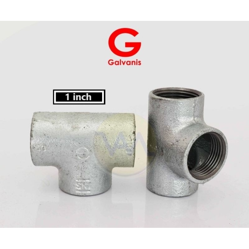 Jual TEE 3.4 GALVANIS FITTING PIPA BESI | Shopee Indonesia