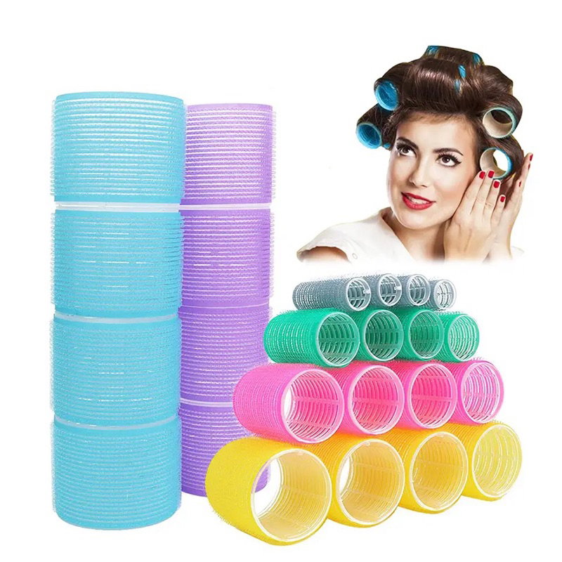Jual ROL RAMBUT REKAT SET 24 warna | Shopee Indonesia