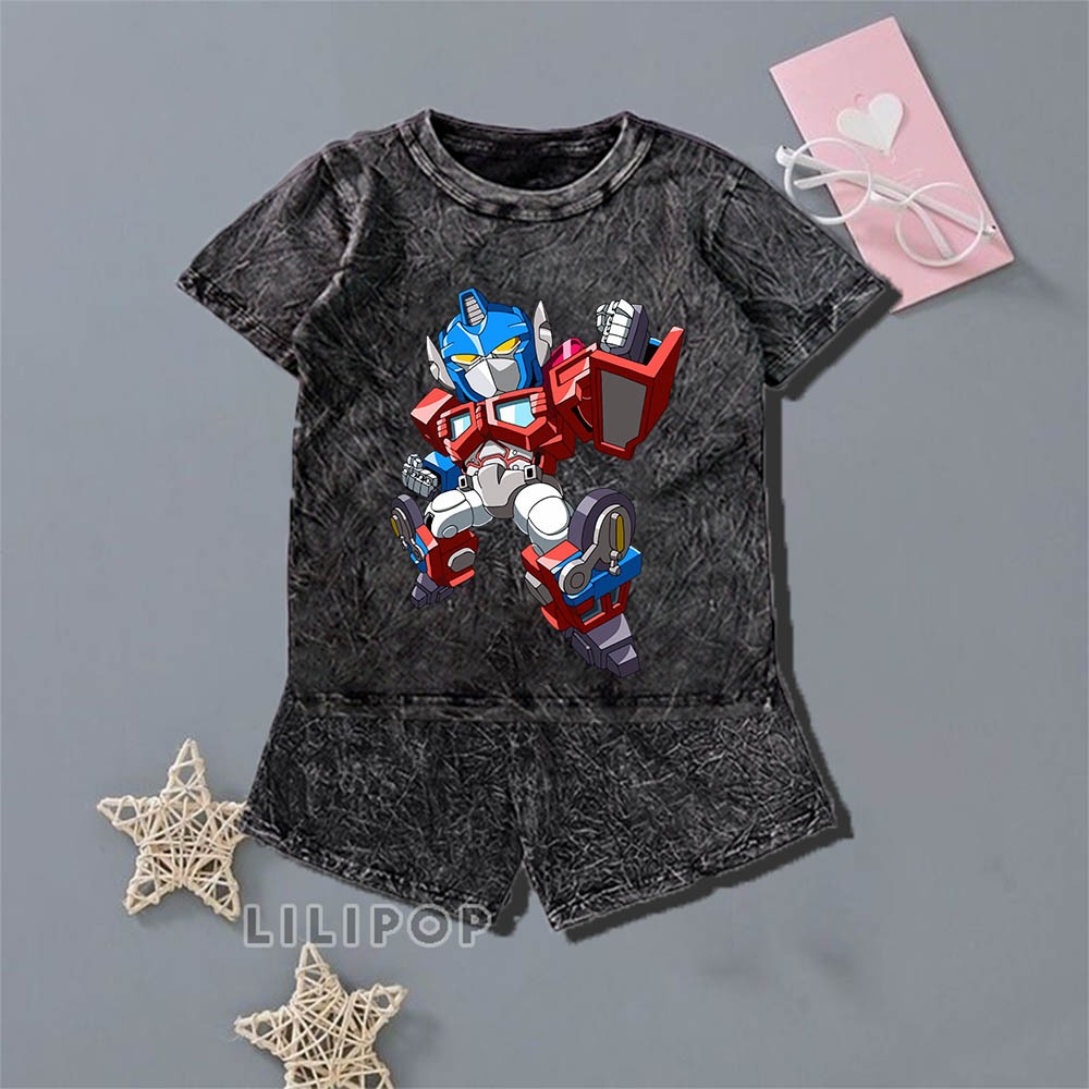 Jual Baju Anak Stelan Usia 1-10 Tahun 3/4 Cowok Cewek Celana Pendek Harian TRANSFORMER | Shopee ...