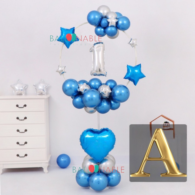 Jual Paket Dekorasi Balon Angka Standing Bulat (PD203) | Shopee Indonesia