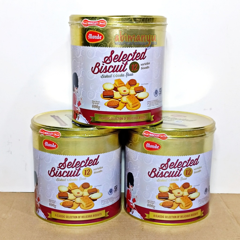 Jual biskuit monde selected gold 800 gram kemasan kaleng | Shopee Indonesia