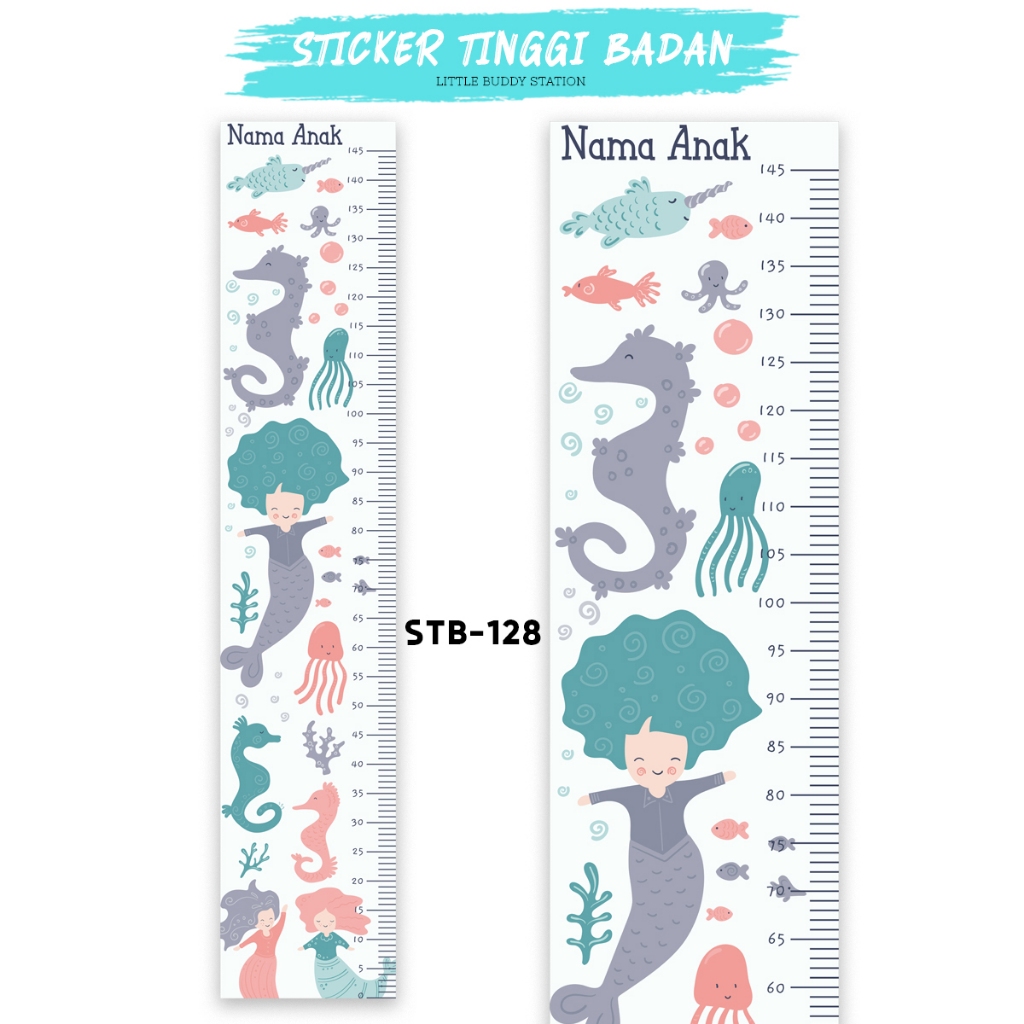 Jual Stiker Pengukur Tinggi Badan Anak SD Dinding Aesthetic - Custom ...
