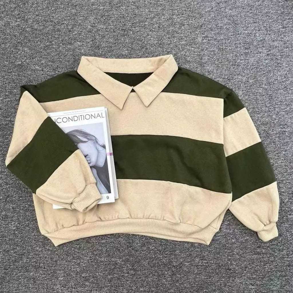 Jual Dz Jii hoo Combie Kerah Crop Wanita Korean Style - Atasan Wanita ...