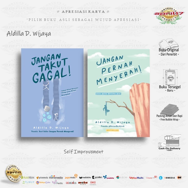 Jual Buku Karya Aldilla D. Wijaya : JANGAN TAKUT GAGAL! (EDISI REVISI ... Jual Buku Karya Aldilla D. Wijaya : JANGAN TAKUT GAGAL! (EDISI REVISI ...