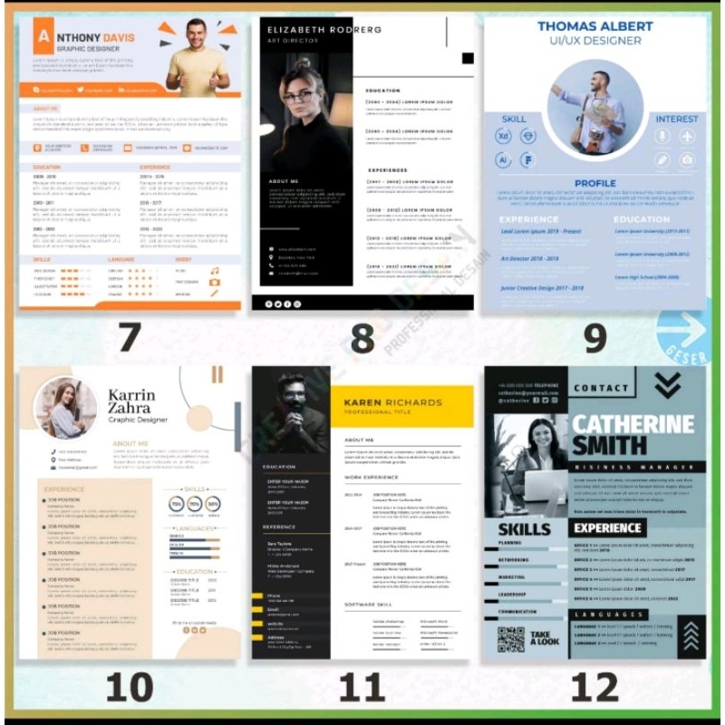 Jual Jasa Pembuatan RESUME CV / Curriculum Vitae / / SL | Surat Lamaran Dengan Desain Template ...