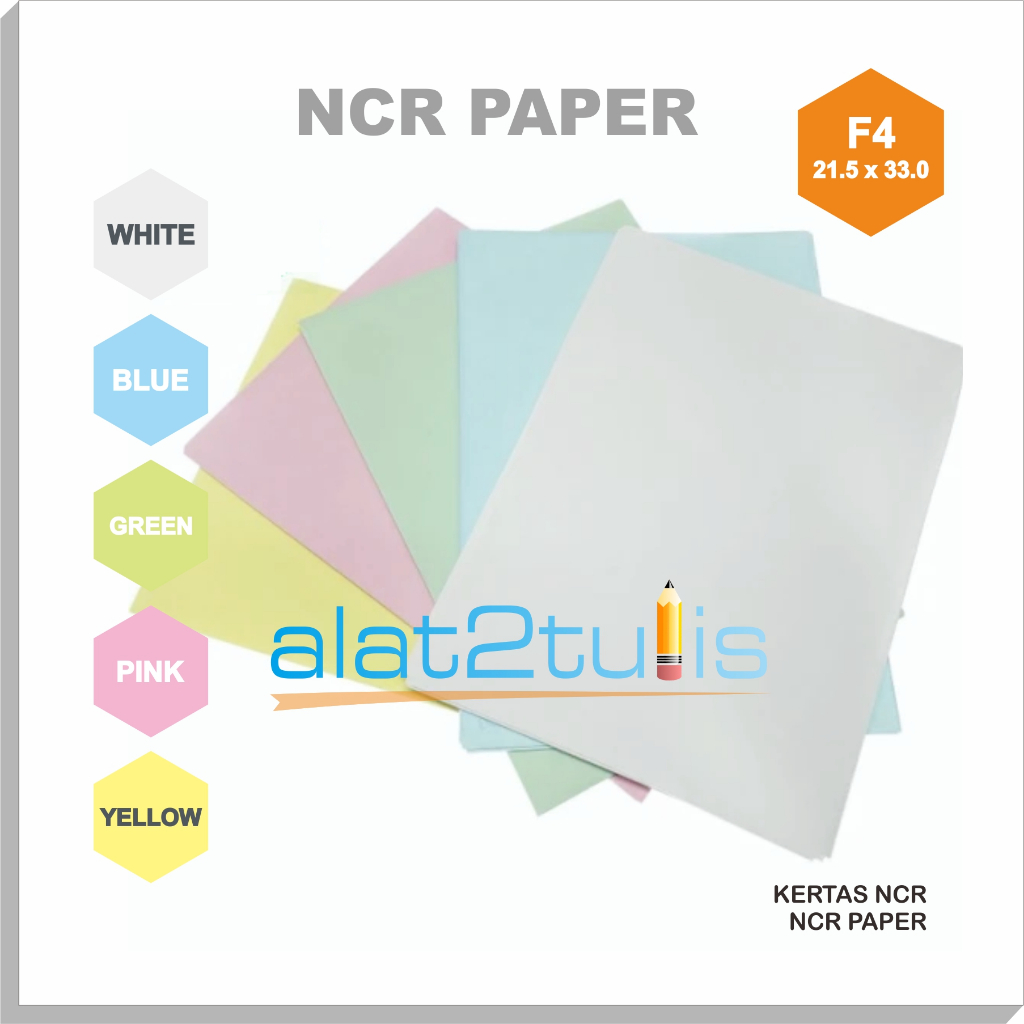 Jual NCR Paper kertas NCR Carbonless Paper Ukuran F4 / Folio / Rangkap ...