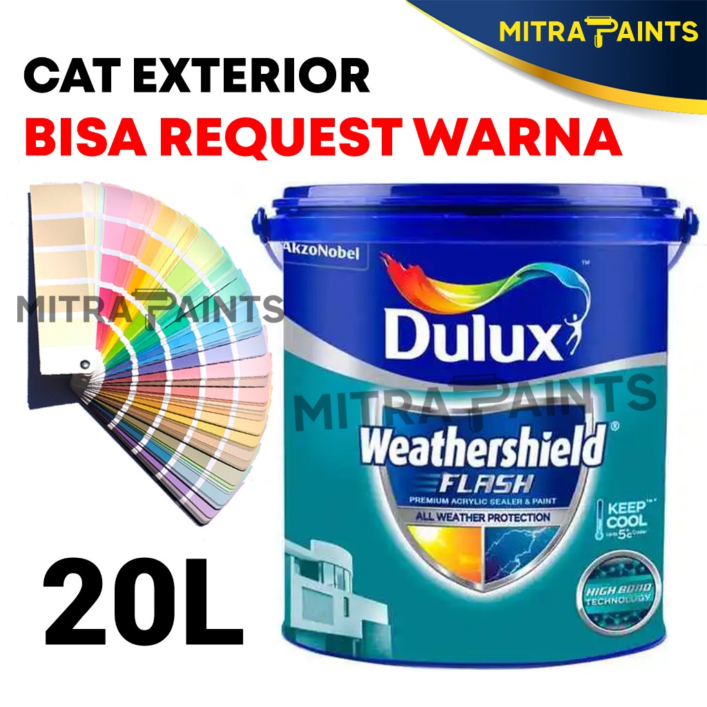 Jual Dulux Weathershield Flash 20 Liter Pail Cat Tembok Exterior
