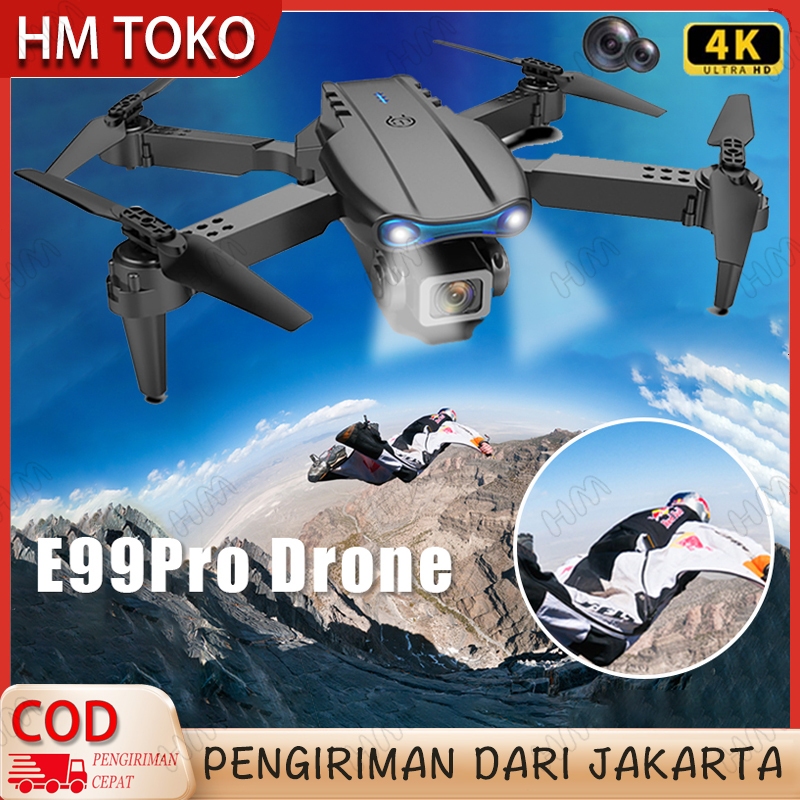Jual HM TOKO RC Drone E99 K3 Pro 4K Dual Kamera Avoid Obstacles WIFI ...