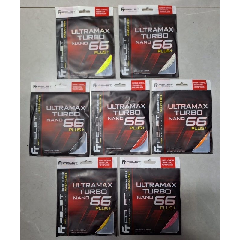 Jual Senar Badminton Felet Ultramax Turbo nano 66 nano66 Plus Original ...