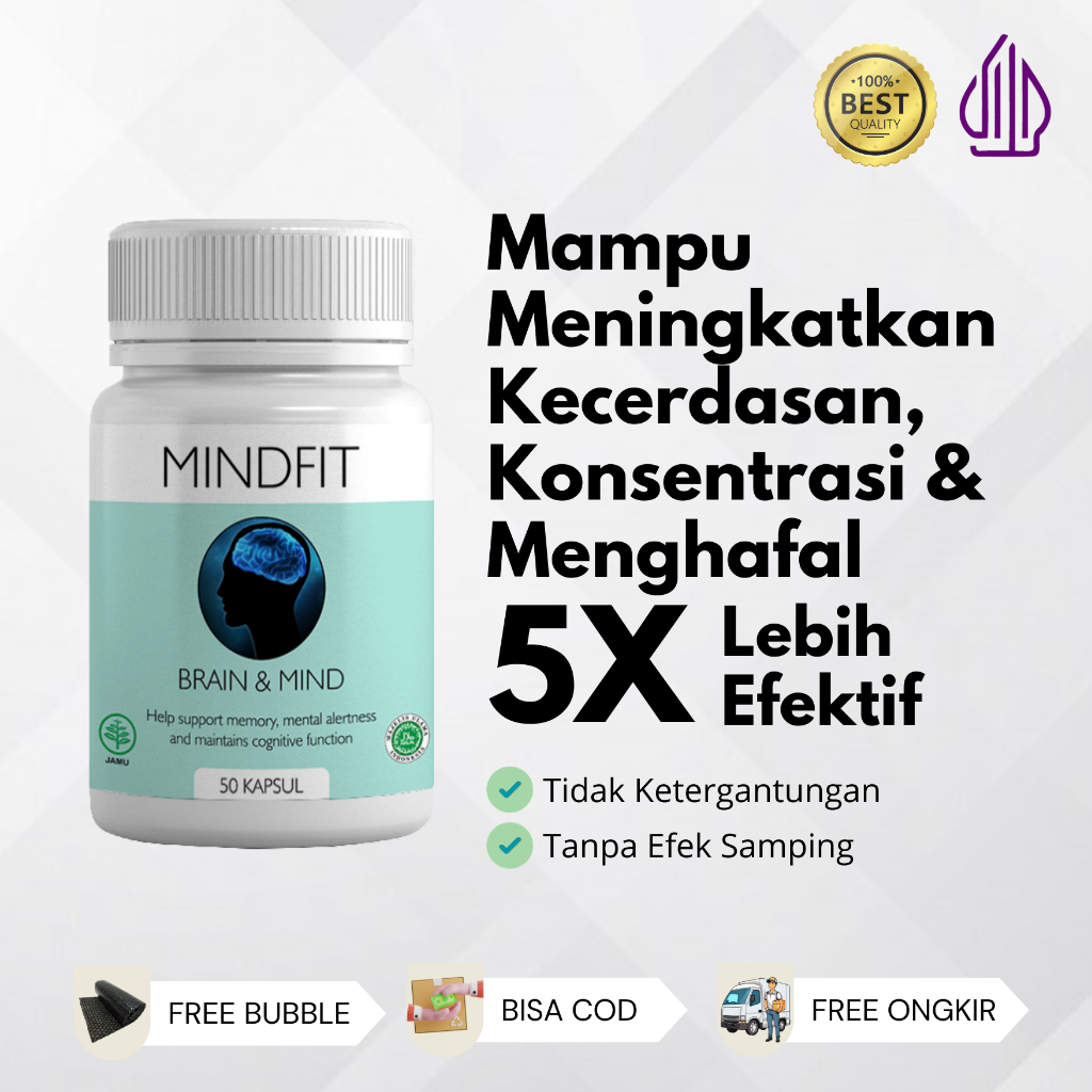 Jual MINDFIT - Vitamin Otak untuk Daya Ingat dan Konsentrasi anak dan ...