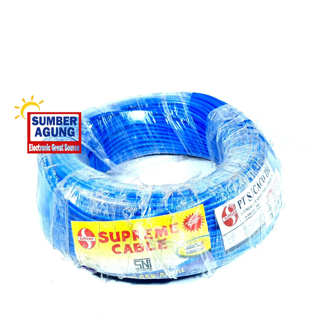 Jual Kabel Supreme NYAF 6mm 100M 100 Meter Ukuran 6 SNI LMK Ori Original Isi Serabut Tunggal ...