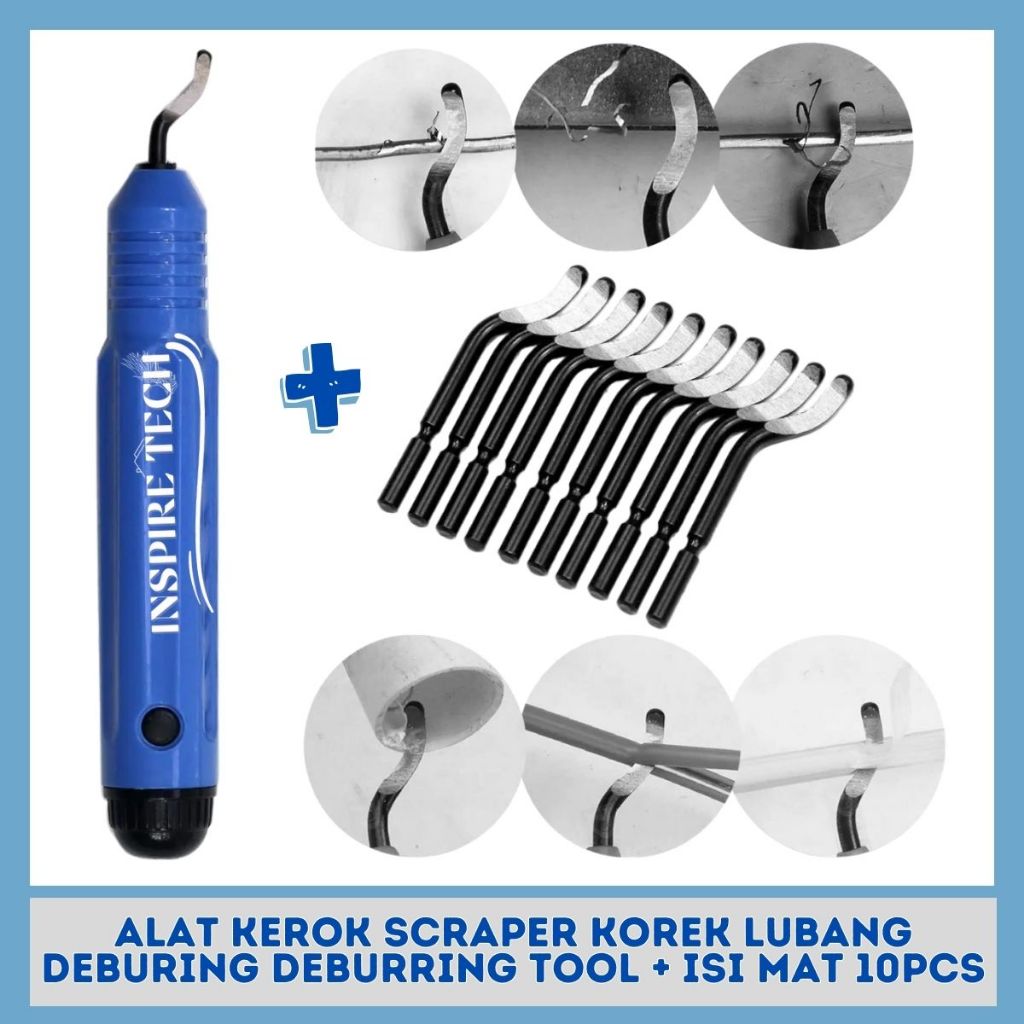 Jual Alat Kerok Scraper Korek Lubang Deburing Deburring Tool + Isi Mata ...