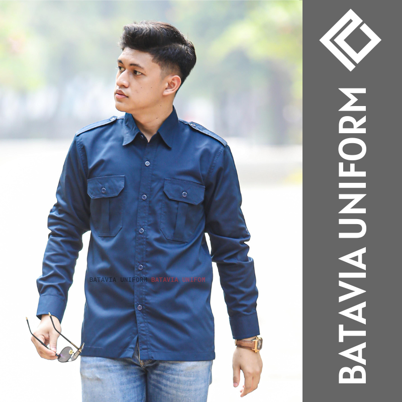 Jual Baju PDL Pria Lengan Panjang - Kemeja Seragam Kerja Dinas Lapangan ...