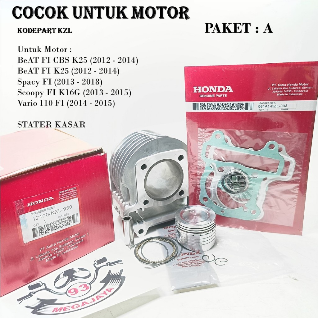 Jual Blok Seher Komplit ( + TopSet ) KZL Beat Fi - Scoopy Fi - Spacy Fi - Vario 110 Fi ( STARTER ...