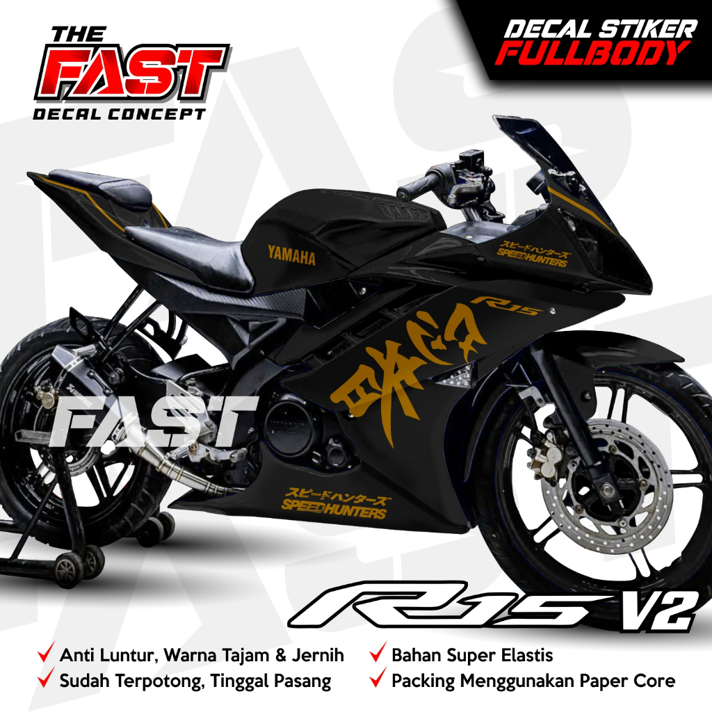 Jual ⭐⭐⭐⭐⭐TERBARU Stiker Decal R15 V2 Stiker Striping Full Body variasi ...