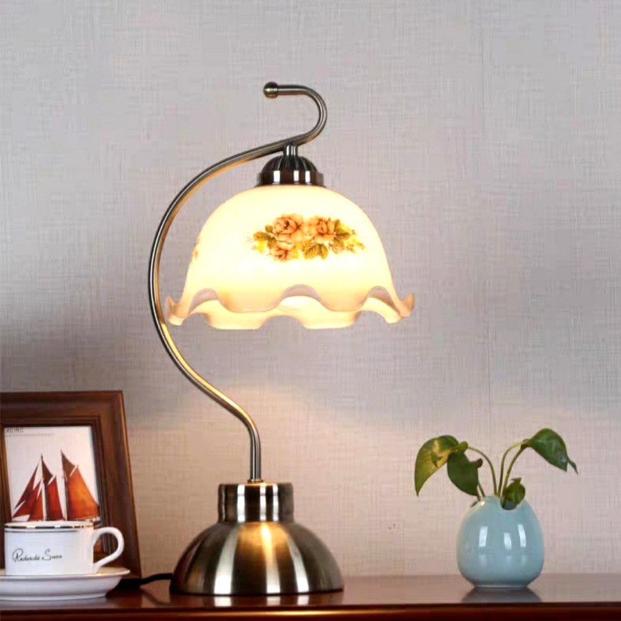 Jual Lampu Meja nakas Baca belajar kerja samping kasur Vintage Retro classic elegan lighting ...