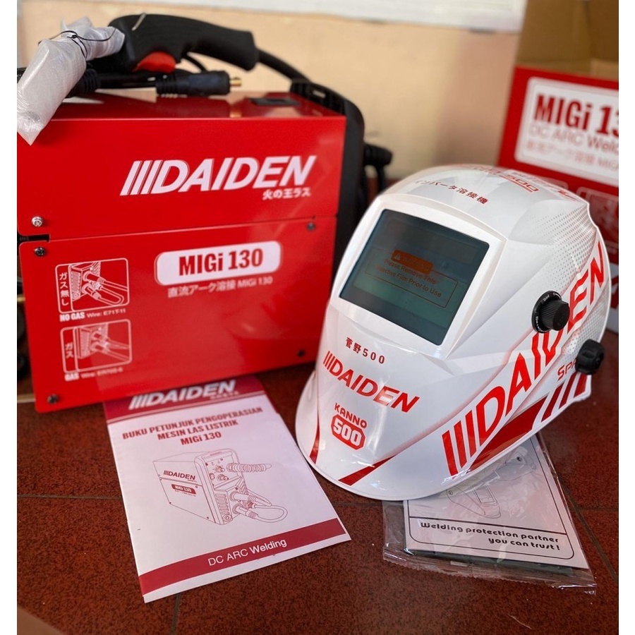 Jual Mesin Trafo Las MIG 130 MIGi MAG Tanpa Gass CO2 130 A Daiden Mesin ...