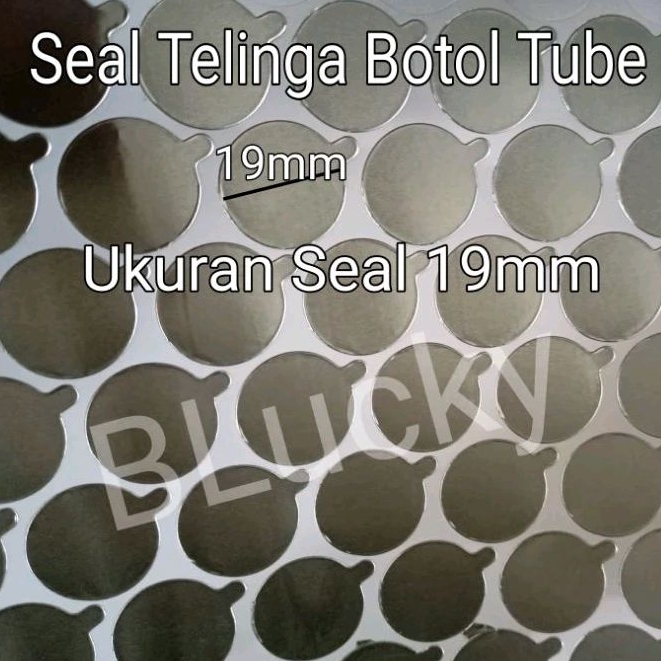 Jual 100pcs Seal Telinga Botol Tube 19mm - Seal Berperekat Botol Tube ...