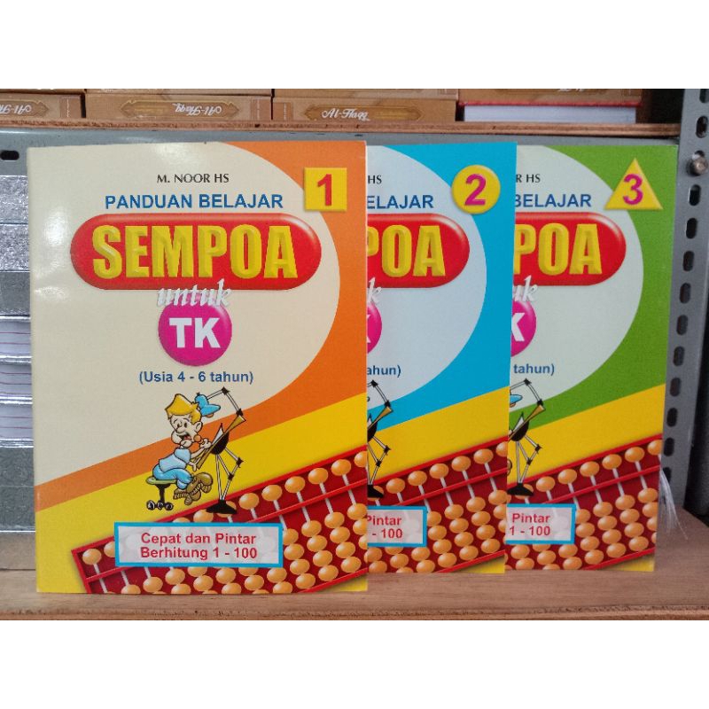 Jual Panduan Belajar SEMPOA untuk TK ( Usia 4-6 Tahun ) 3 jilid ...