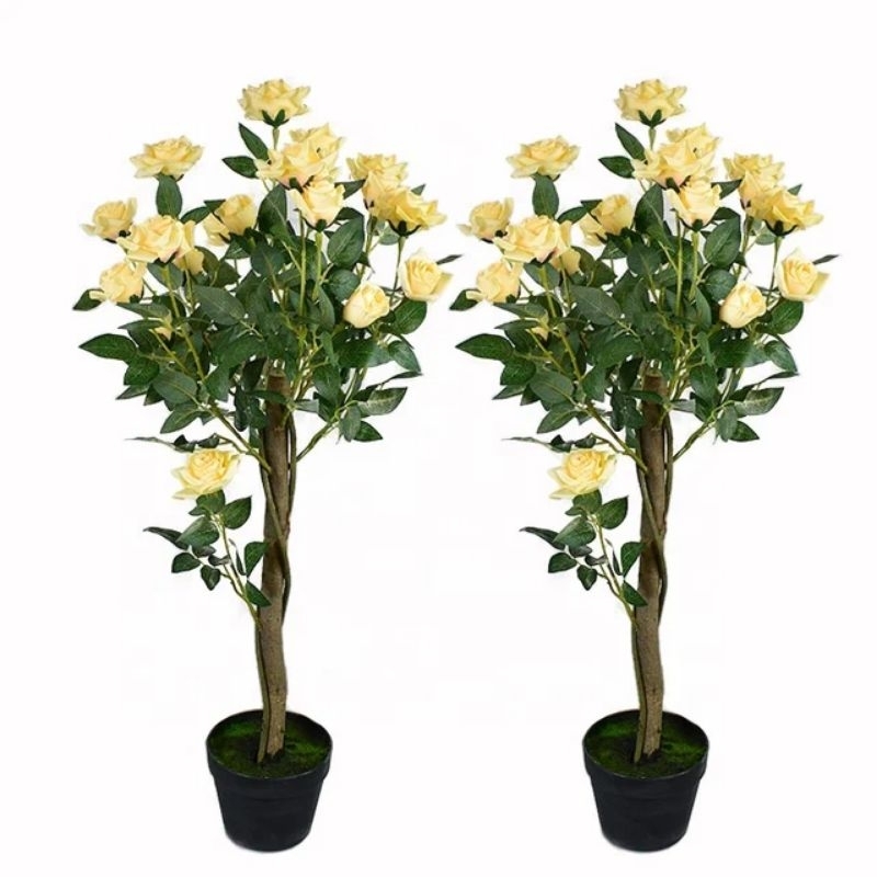 Jual Pohon Atau Bunga Artificial Bunga Mawar Plastik 70 Cm | Shopee ...