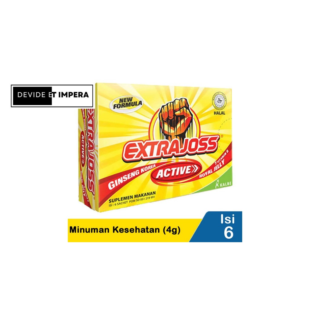 Jual Extra Joss Minuman Kesehatan ekstra joss [Box / 6 Strip] | Shopee ...
