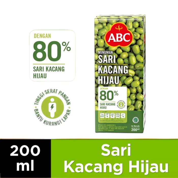 Jual ABC SARI KACANG HIJAU 200 Ml ISI 24 Pcs | Shopee Indonesia