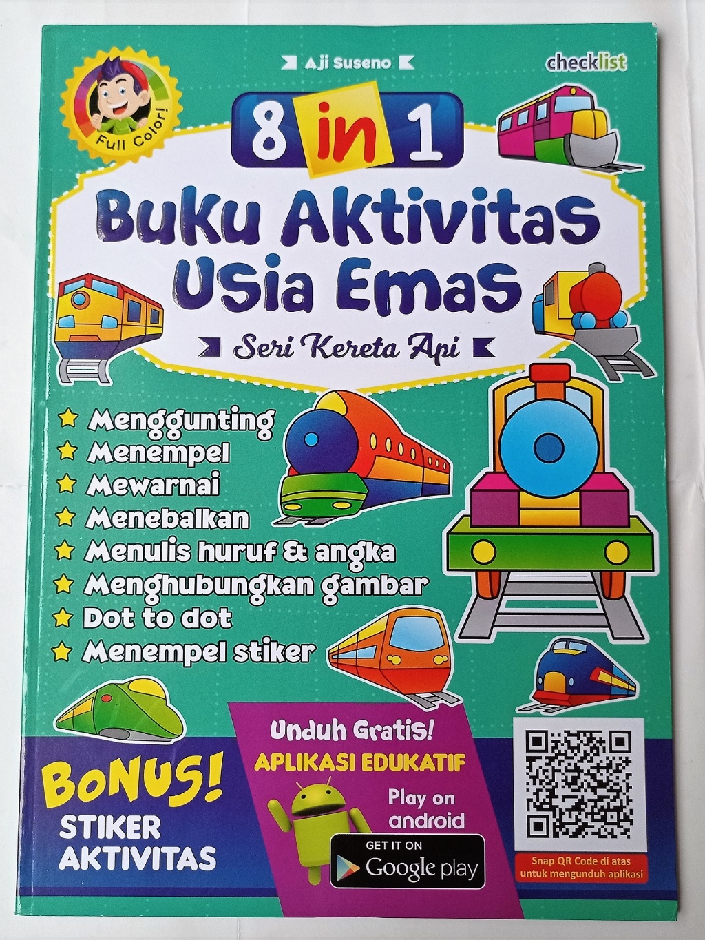Jual Buku Belajar Anak 8 in 1 Aktivitas Usia Emas Seri Kereta Api | Shopee Indonesia