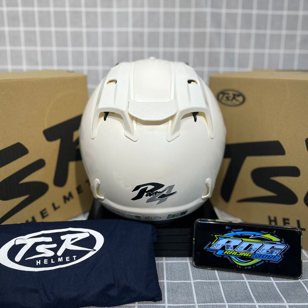 Jual HELM TSR RAM 4 GLASS WHITE | Shopee Indonesia