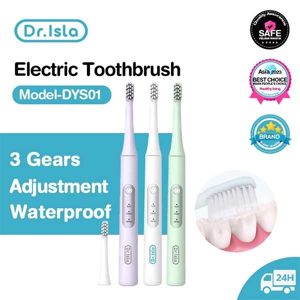Jual Dr.isla Sikat Gigi Electric Beralih di antara tiga mode Sikat Gigi ...